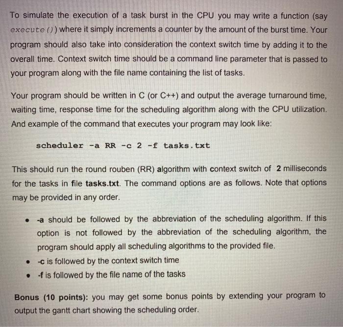 Solved This project involves implementing several different | Chegg.com