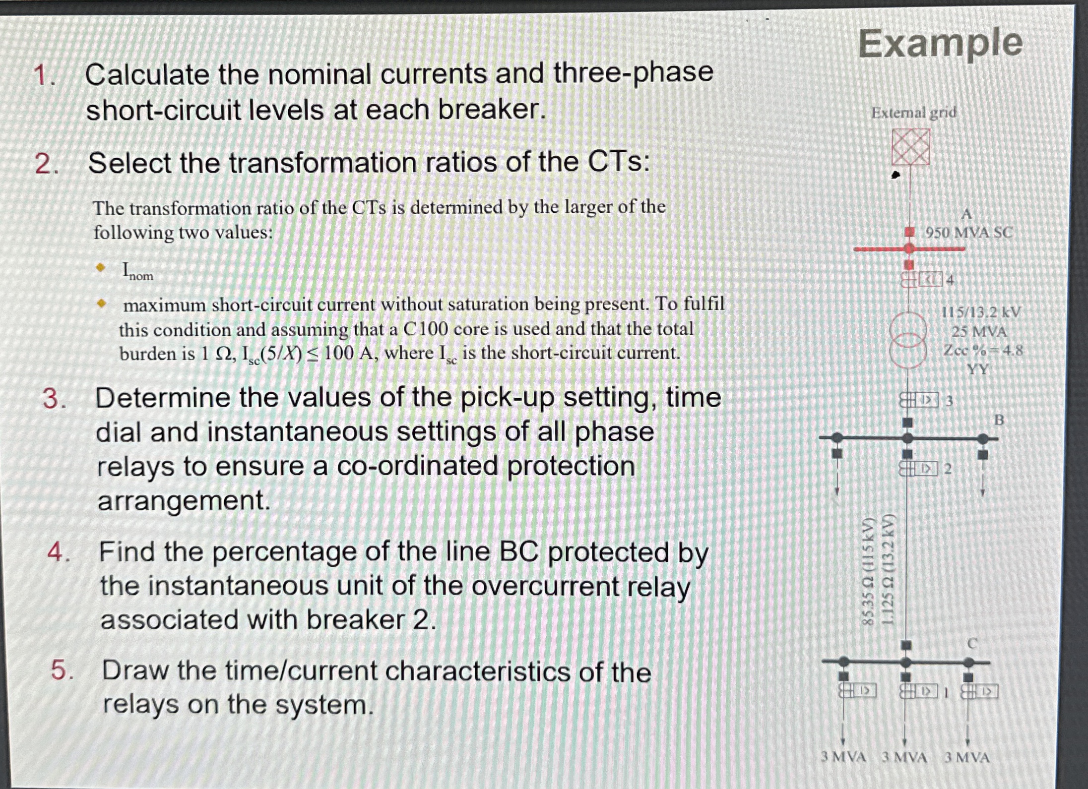 Solved Calculate the nominal currents and three-phase | Chegg.com