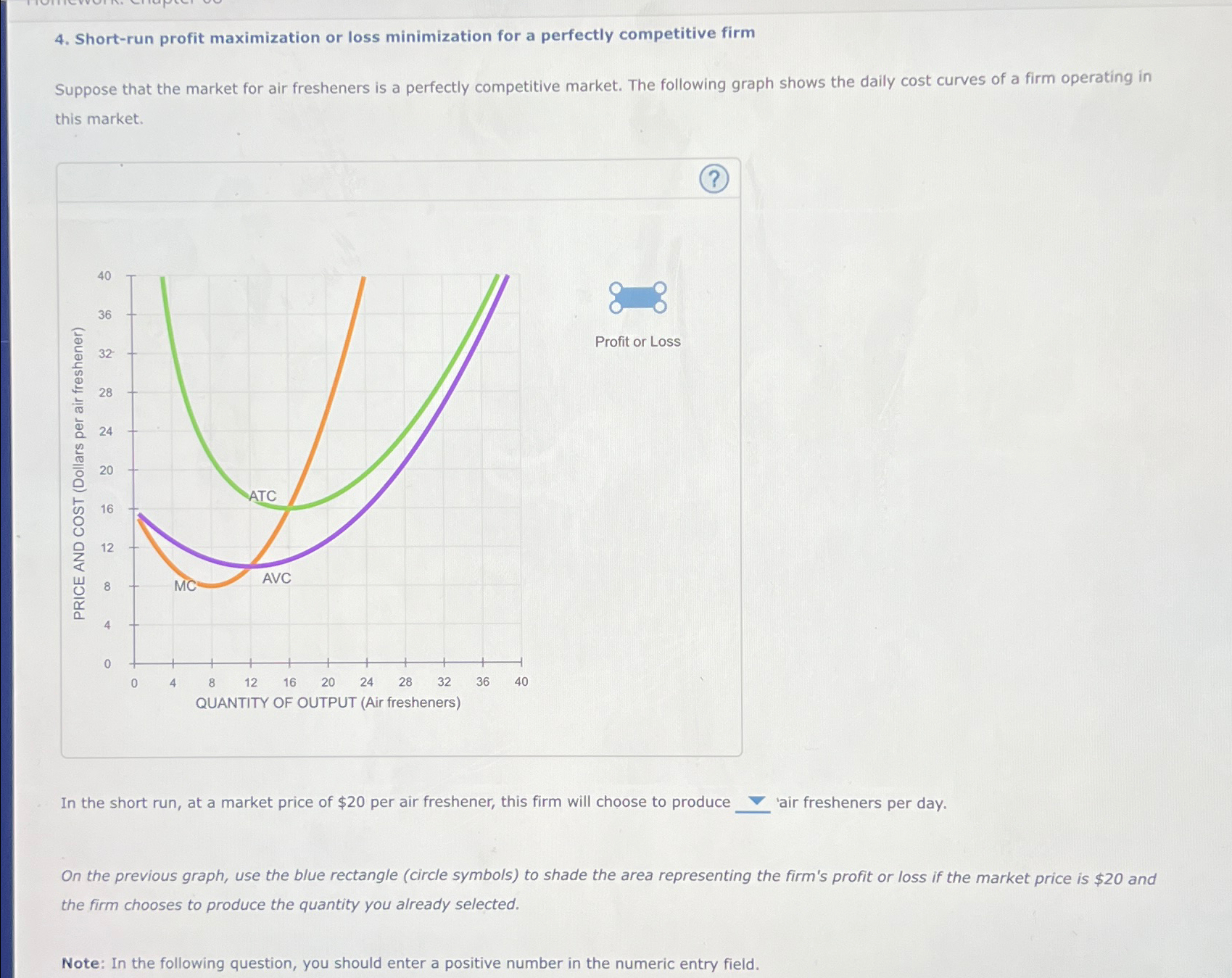 Solved Short-run profit maximization or loss minimization | Chegg.com