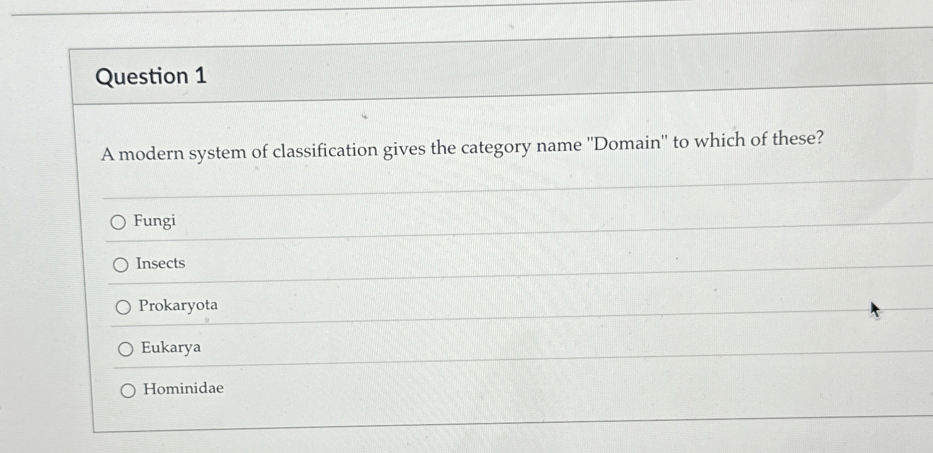 Solved Question 1A modern system of classification gives the | Chegg.com