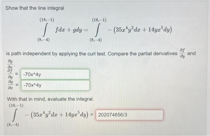 Solved Show that the line integral | Chegg.com