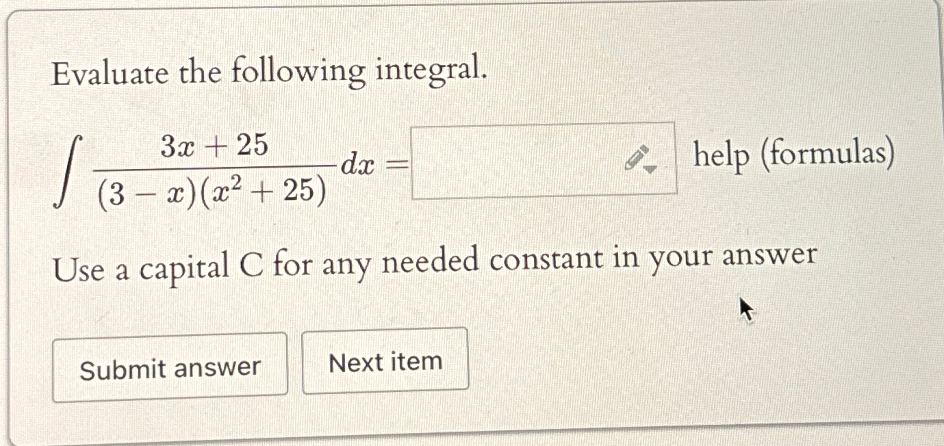 Solved Evaluate the following | Chegg.com