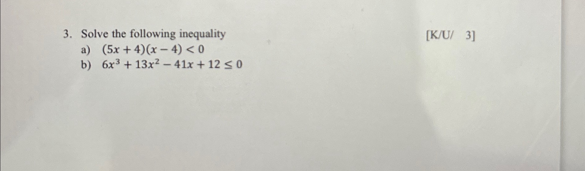 Solved Solve the following | Chegg.com