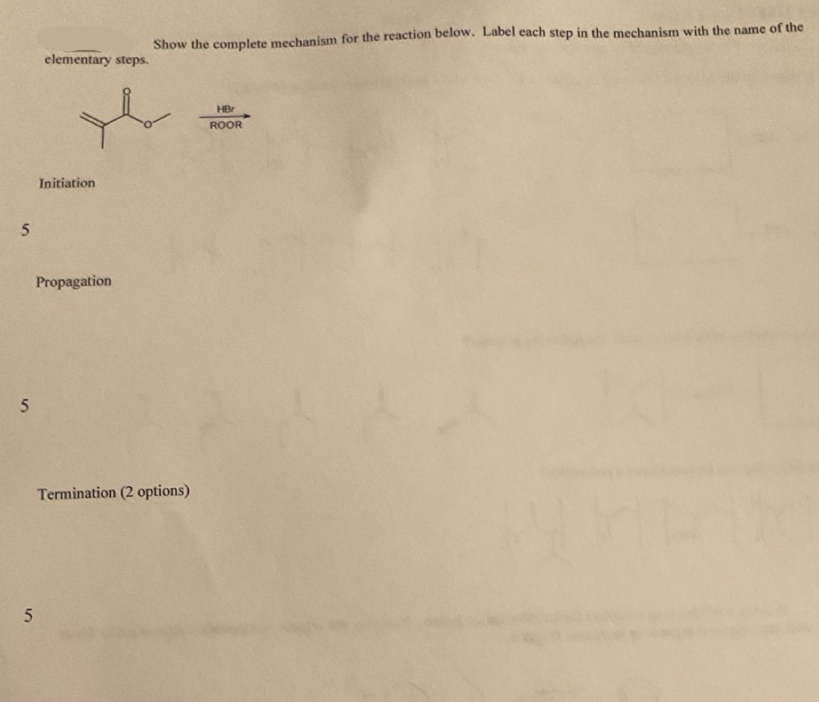Solved elementary steps.Show the complete mechanism for the | Chegg.com