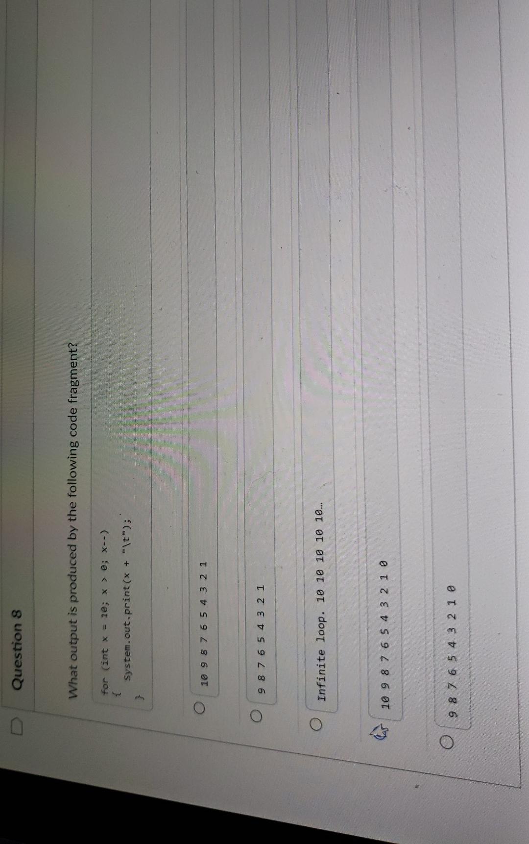 Solved 10987654321 987654321 Infinite loop. 1010101010… | Chegg.com