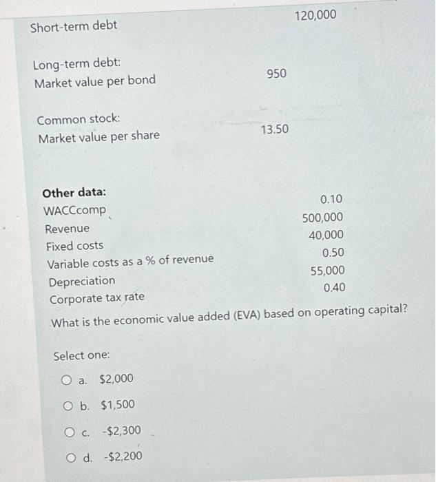 Solved Book value: Marketible securities Non-operating | Chegg.com