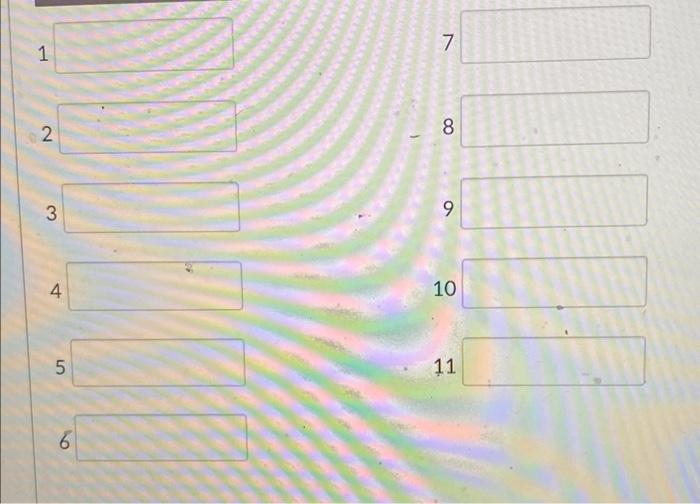 1 7 2 −8 3 9 4 10 5 11 | Chegg.com