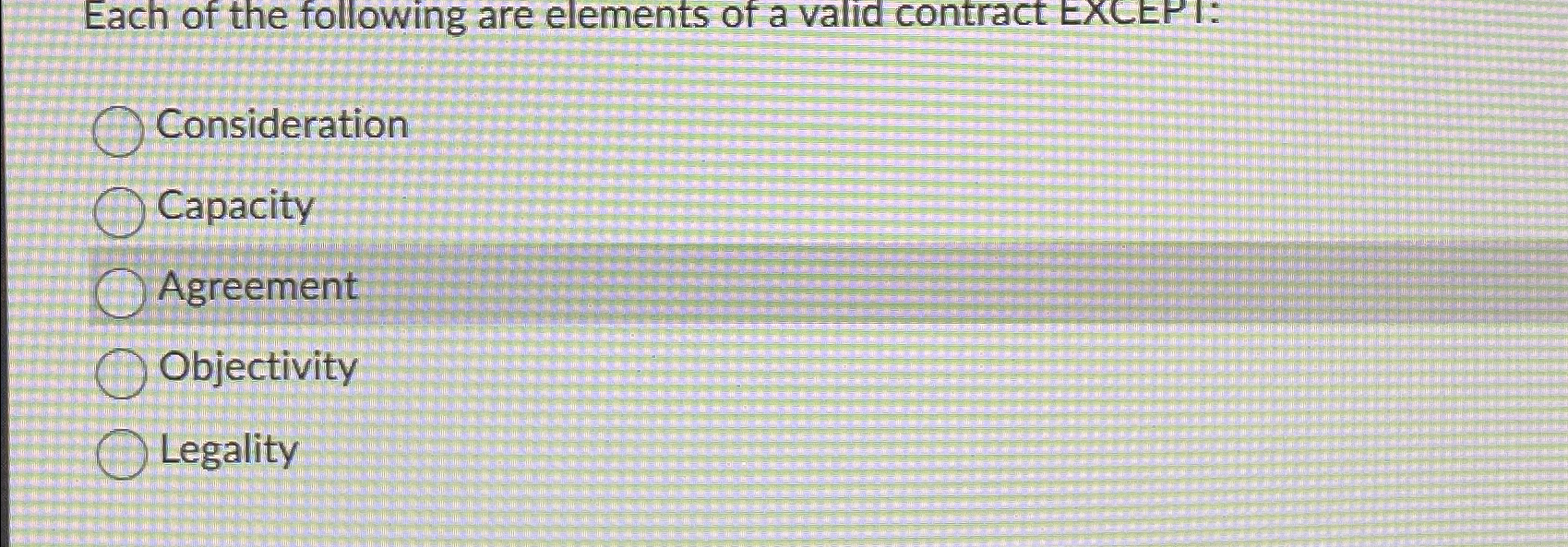 Solved Each of the following are elements of a valid | Chegg.com