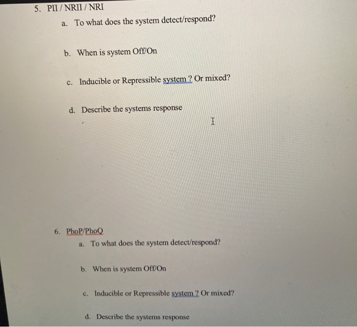 Solved 1. Arginine operon a. To what does the system | Chegg.com