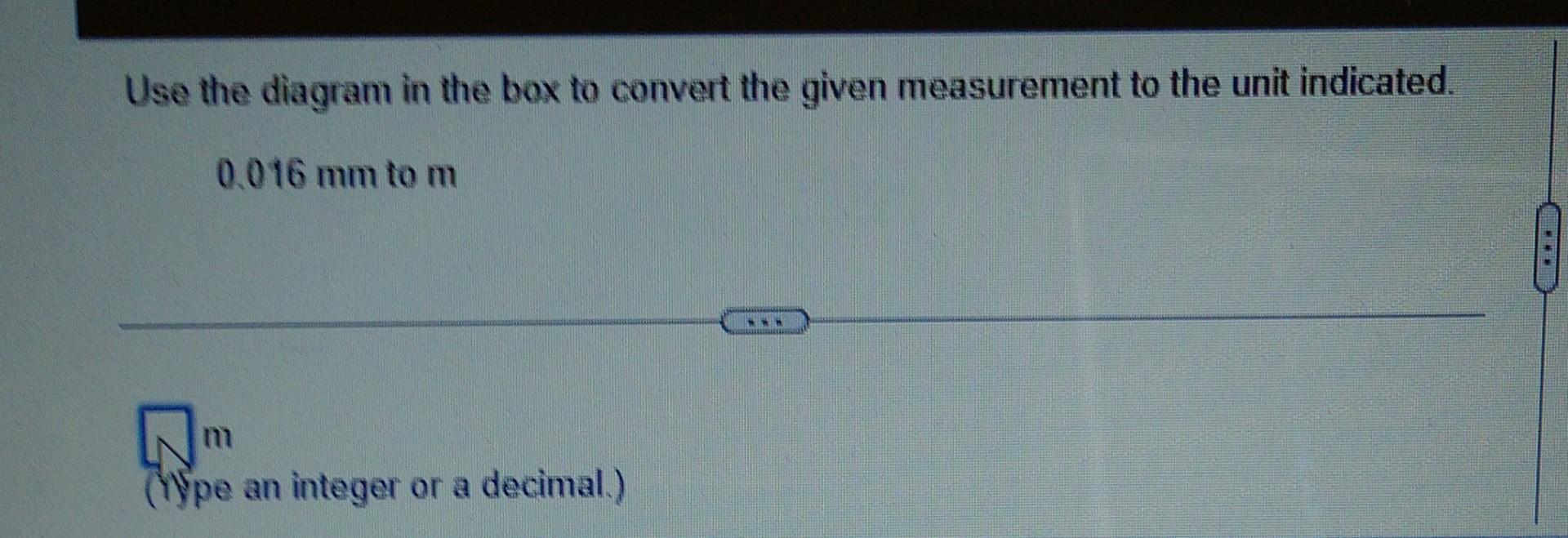 Solved Use the diagram in the box to convert the given | Chegg.com