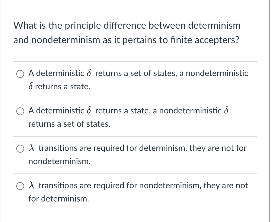 Solved What is the principle difference between | Chegg.com