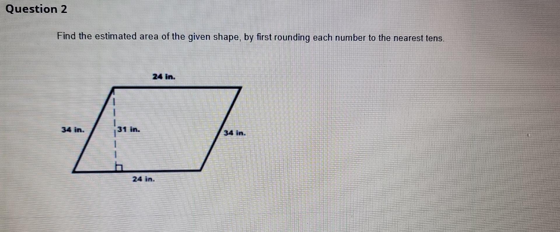 Solved Find the estimated area of the given shape, by first | Chegg.com