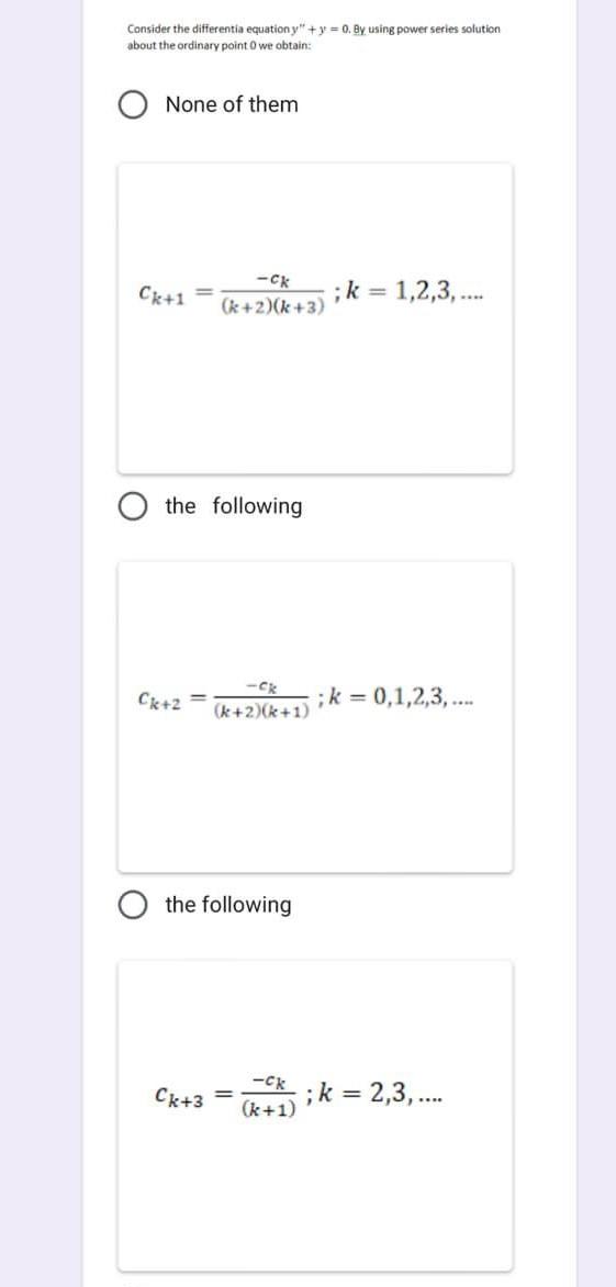 Solved Consider the differentia equation y′′+y=0. By using | Chegg.com Solved Consider the differentia equation y′′+y=0. By using | Chegg.com