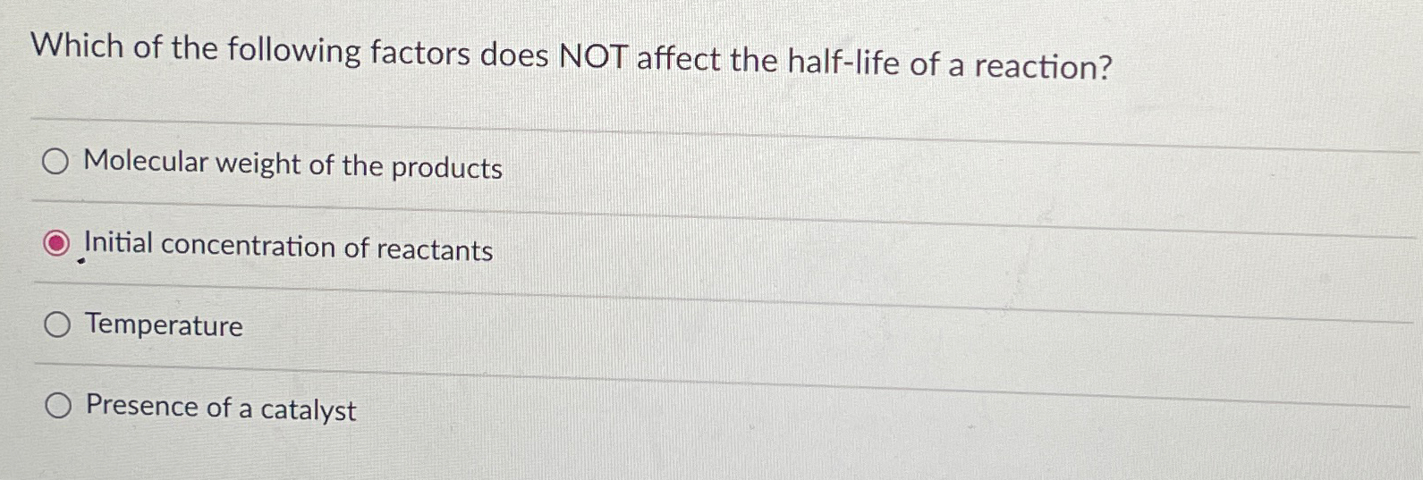 Which of the following factors does NOT affect the | Chegg.com