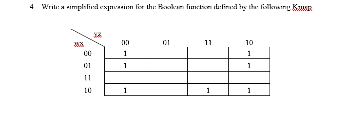 Solved Write A Simplified Expression For The Boolean 4503