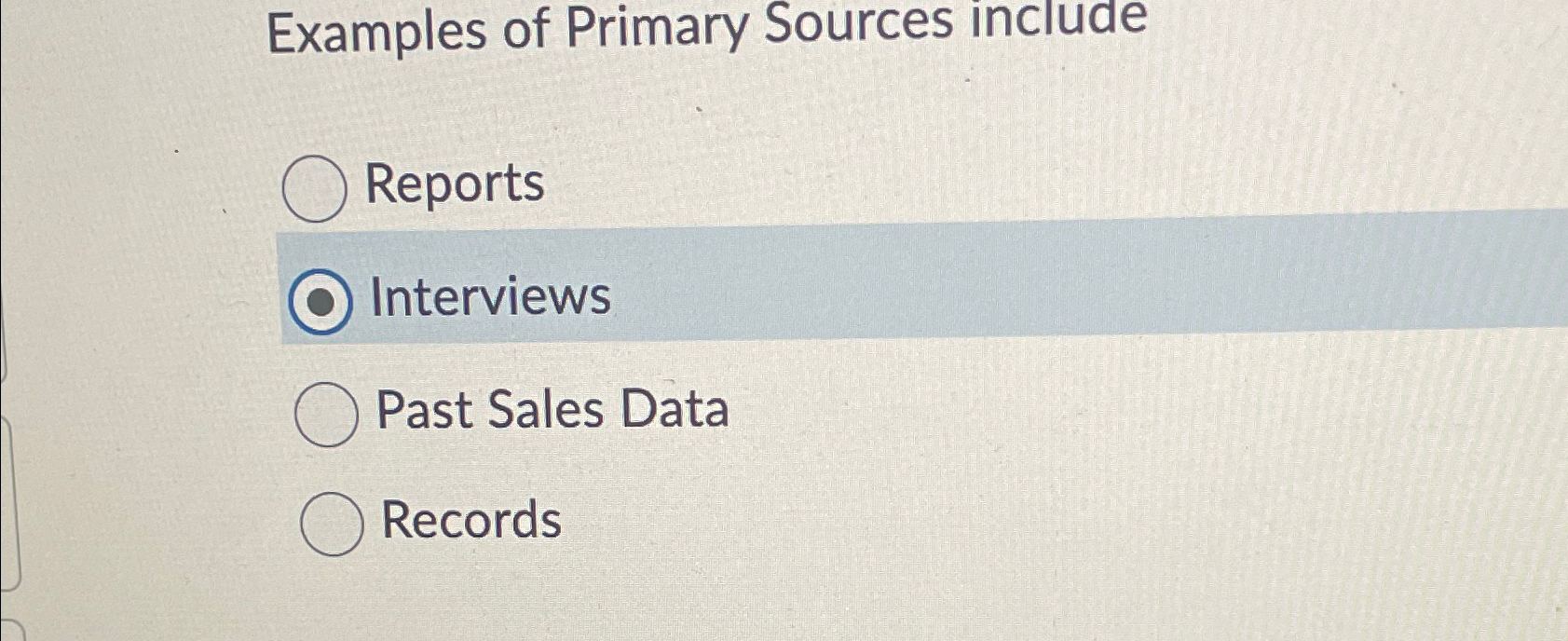 Solved Examples of Primary Sources | Chegg.com