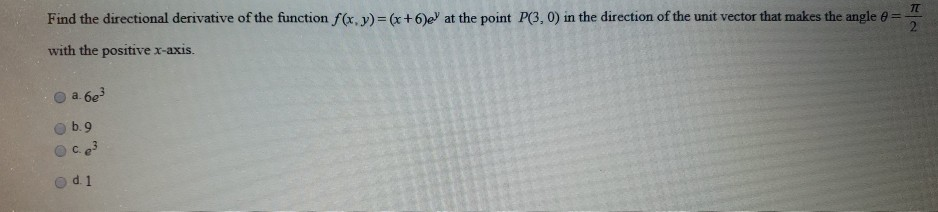 Solved Find the directional derivative of the function | Chegg.com