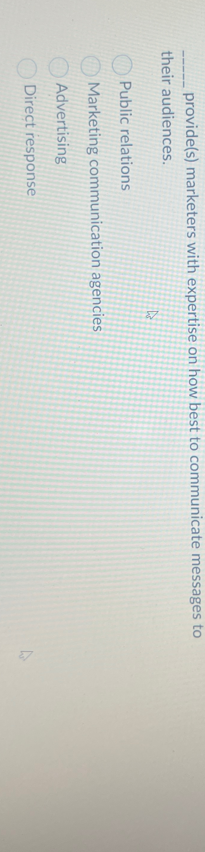 Solved provide(s) ﻿marketers with expertise on how best to | Chegg.com