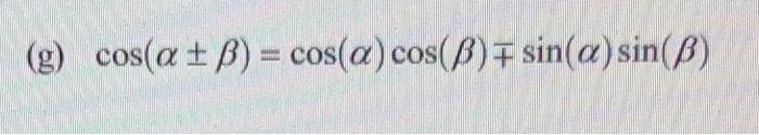 Solved 1. Using Euler's Formula, etiθ=cos(θ)±isin(θ), derive | Chegg.com