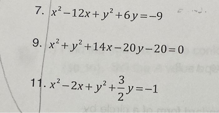 Solved In Exercises 7-12, complete the square in order to | Chegg.com