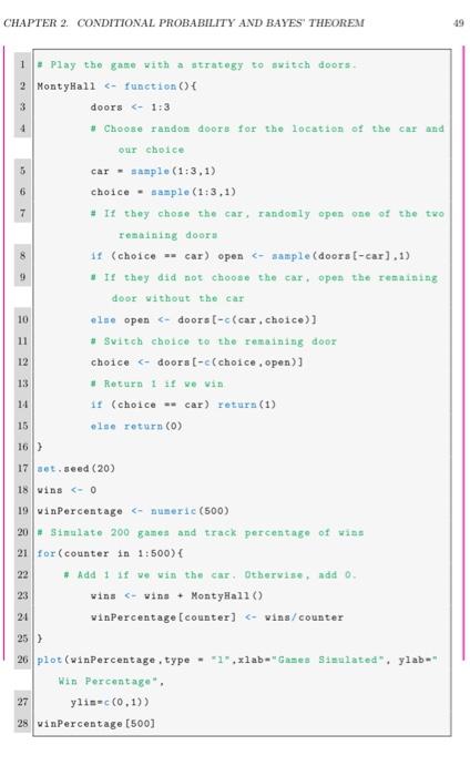 Solved Write an R script to simulate tossing a coin. Plot | Chegg.com