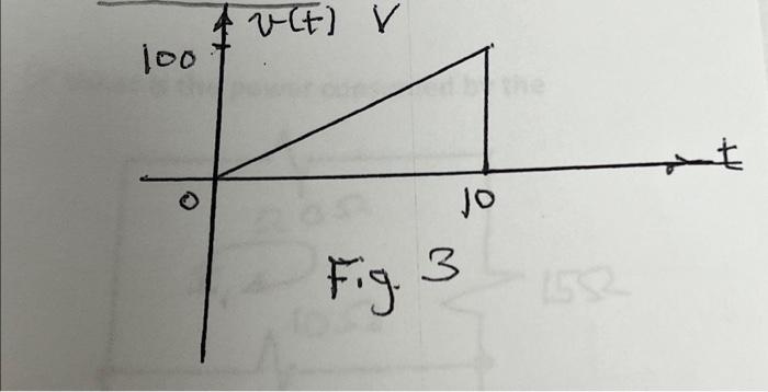 Solved \# 3. The waveform shown in Fig. 3, is applied across | Chegg.com