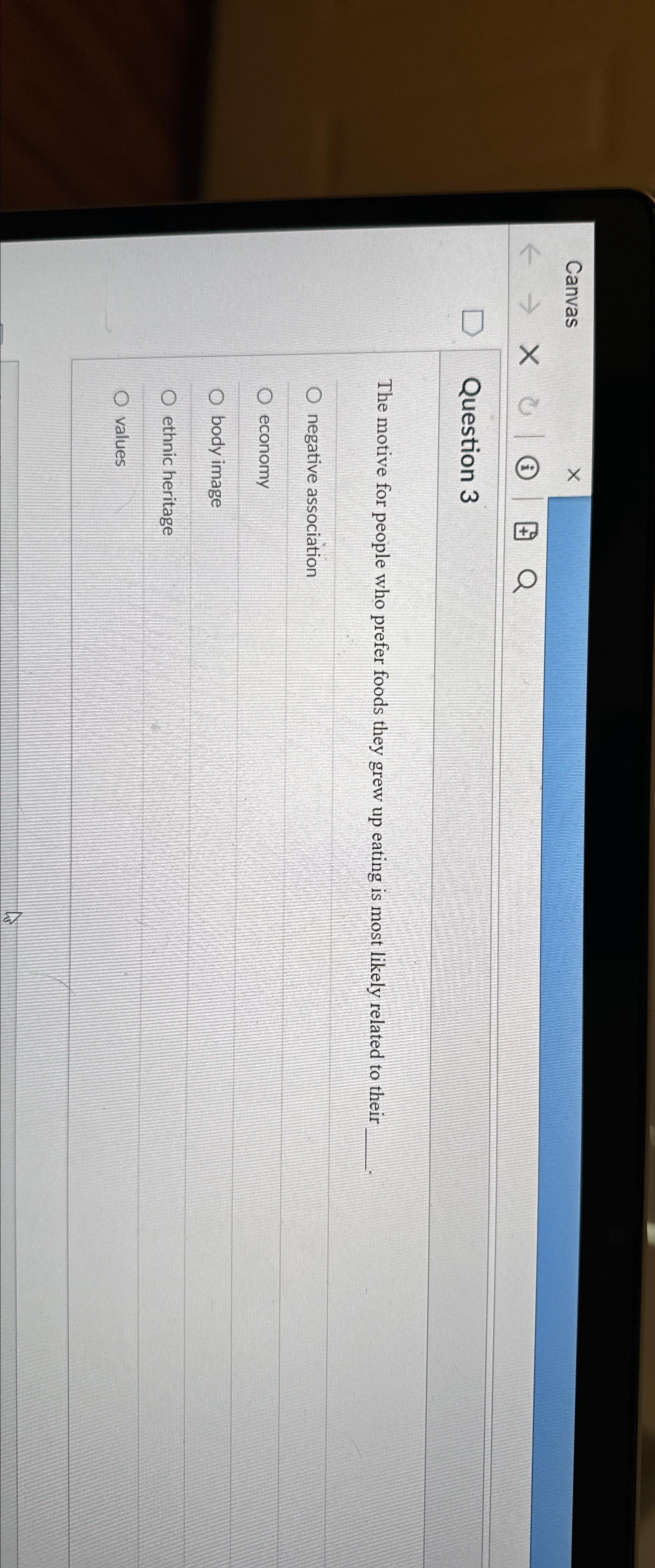 Solved CanvasQuestion 3The motive for people who prefer | Chegg.com