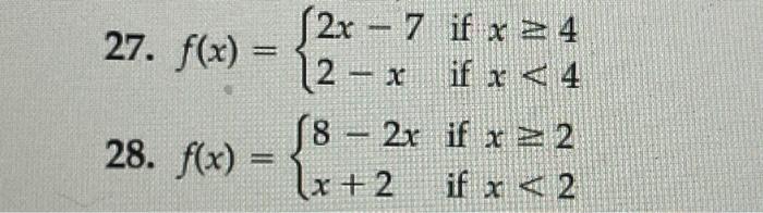 Solved Graph each function. I need help graphing and step by | Chegg.com