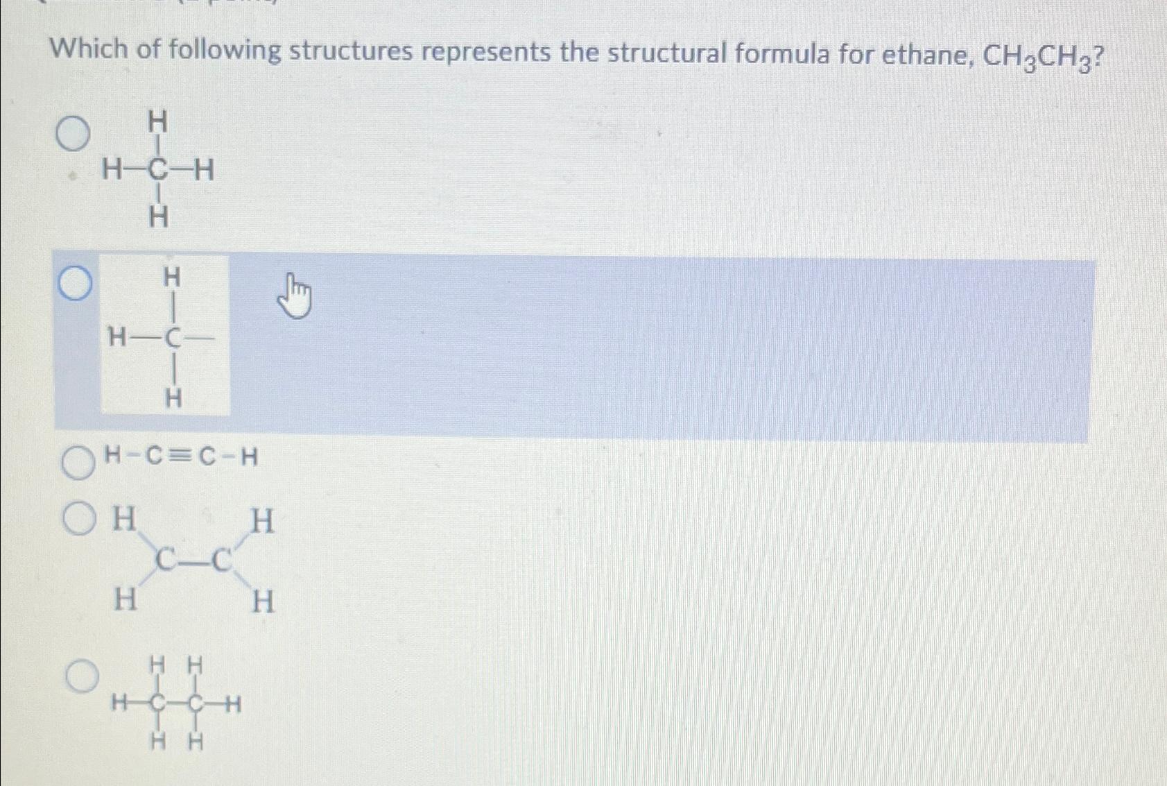 Solved Which of following structures represents the | Chegg.com