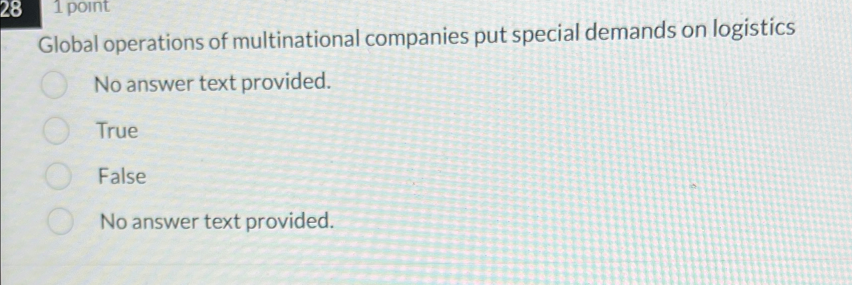 Solved 1 ﻿pointGlobal operations of multinational companies | Chegg.com