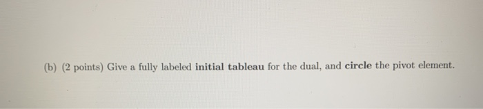 Solved 3. (11 points) Use duality to solve the linear | Chegg.com