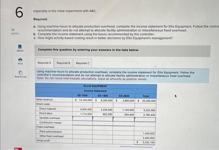 Ellis Equipment (EE), manufactures three models of | Chegg.com