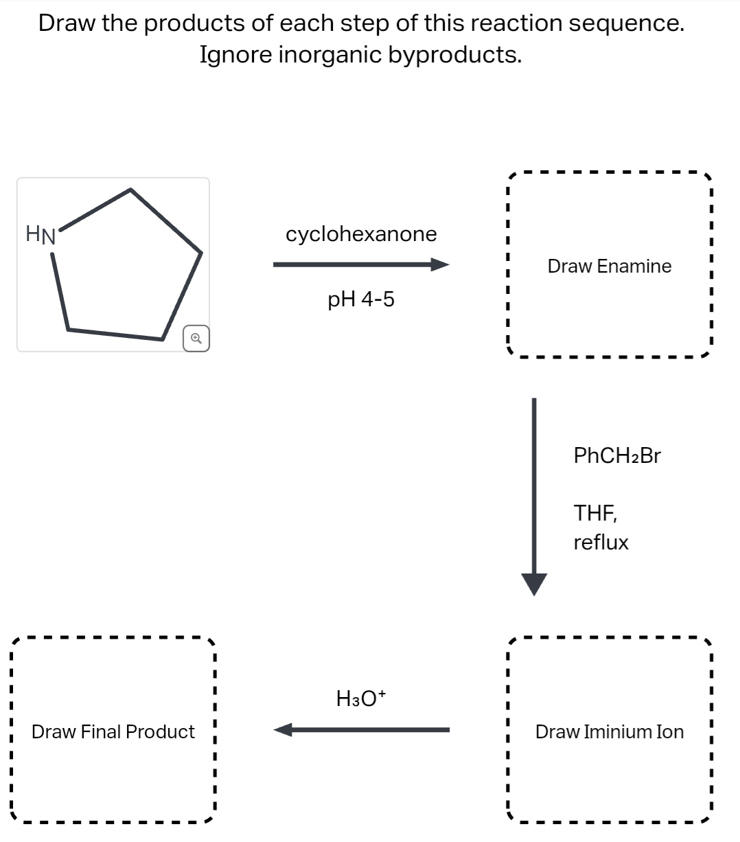 Solved Draw the products of each step of this reaction | Chegg.com