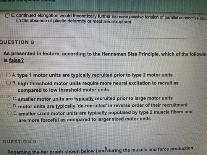 Solved O E. continued elongation would theoretically further | Chegg.com