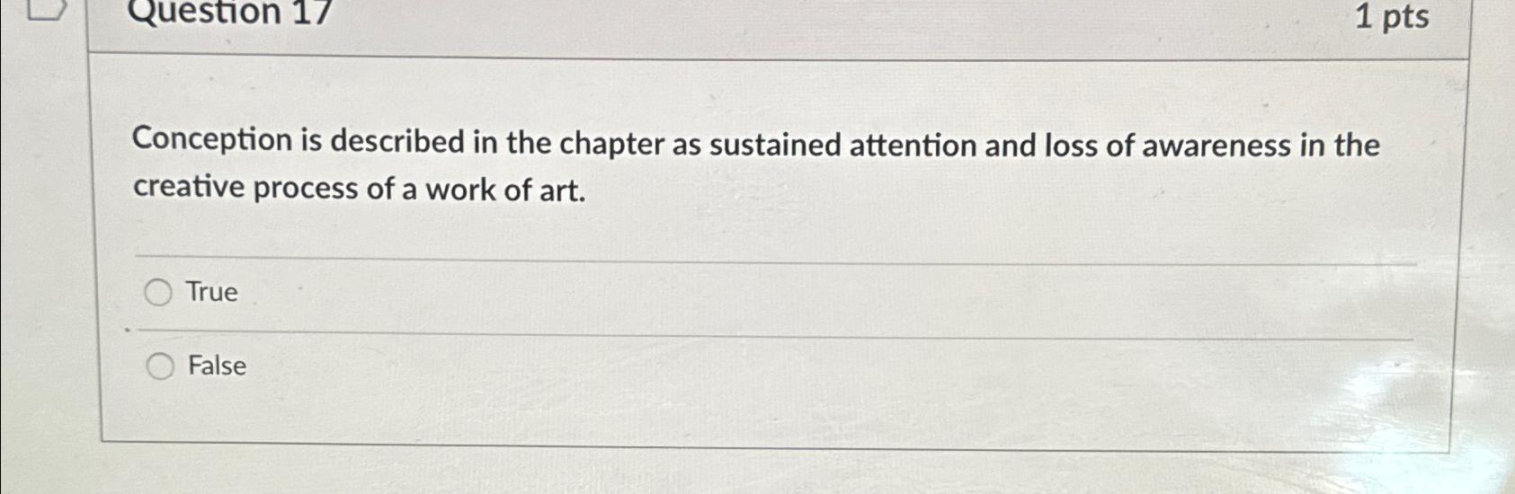 Solved Conception is described in the chapter as sustained | Chegg.com