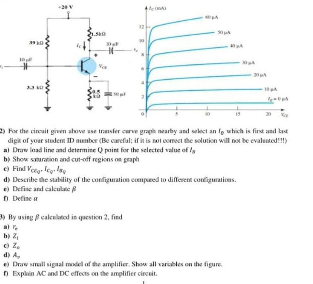 Solved For the circuit given above use transfer curve graph | Chegg.com