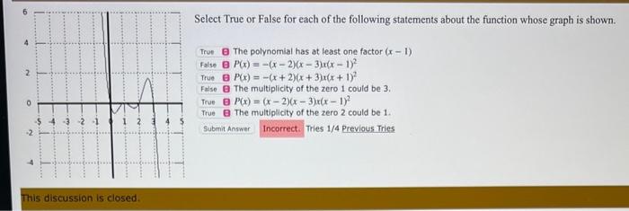 Solved Select True or False for each of the following | Chegg.com