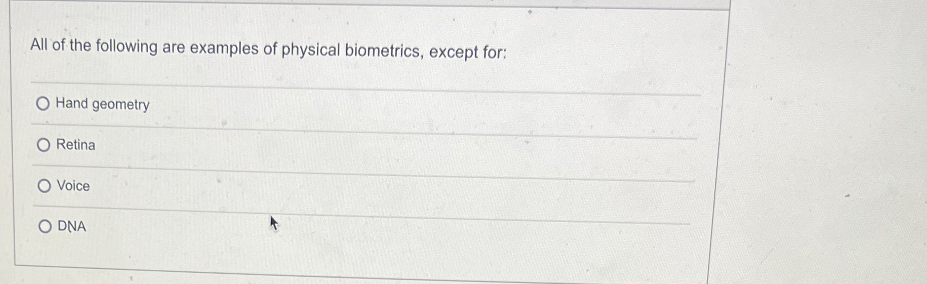 Solved All of the following are examples of physical | Chegg.com