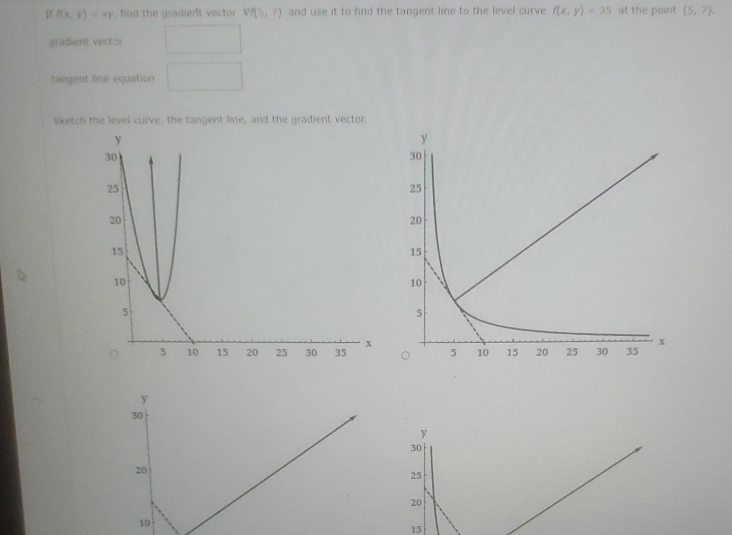 Solved If f(x,y)=xy, find the aradieft vector vf(5,y) and | Chegg.com