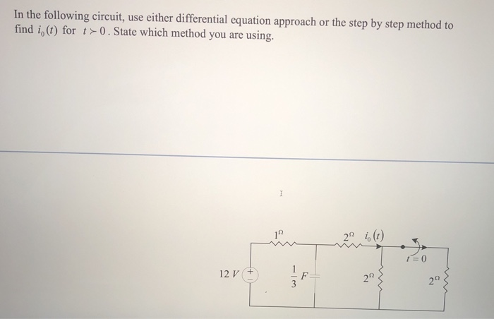 Solved In the following circuit, use either differential | Chegg.com
