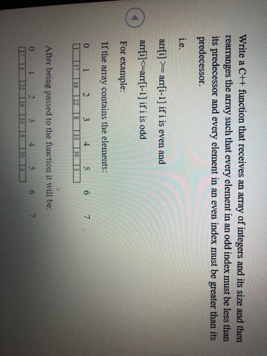 Solved Write a CH function that receives an array of | Chegg.com