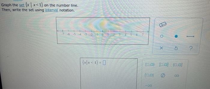 Solved Graph the set {x | x