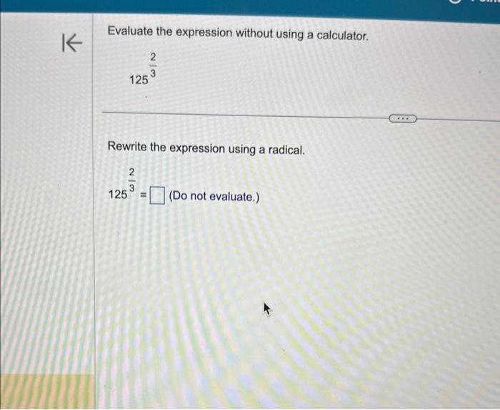 Solved Evaluate the expression without using a calculator. | Chegg.com