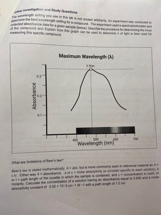 Solved urther investigation and Study Questions The | Chegg.com