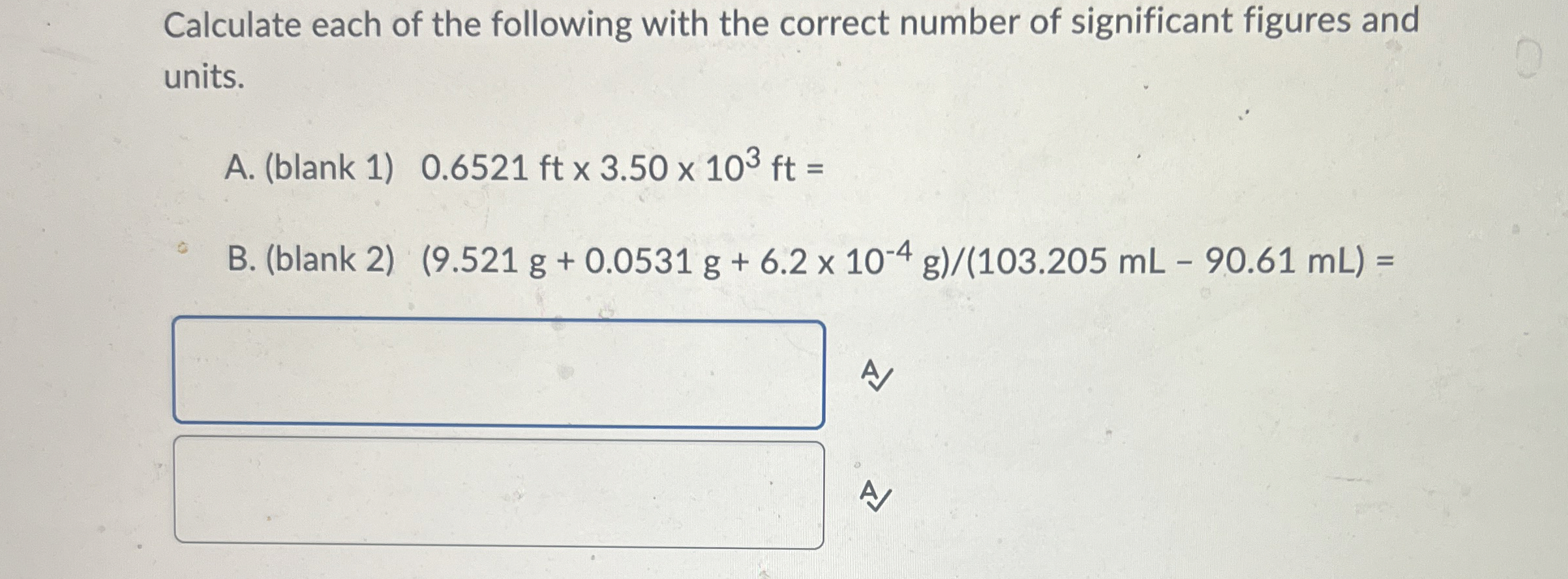Solved Calculate each of the following with the correct | Chegg.com