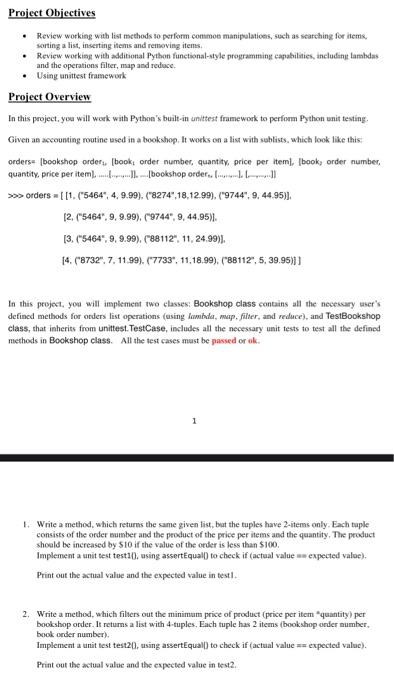 Solved Project 5- Expected Values CS/CYCS1120 1. orders | Chegg.com
