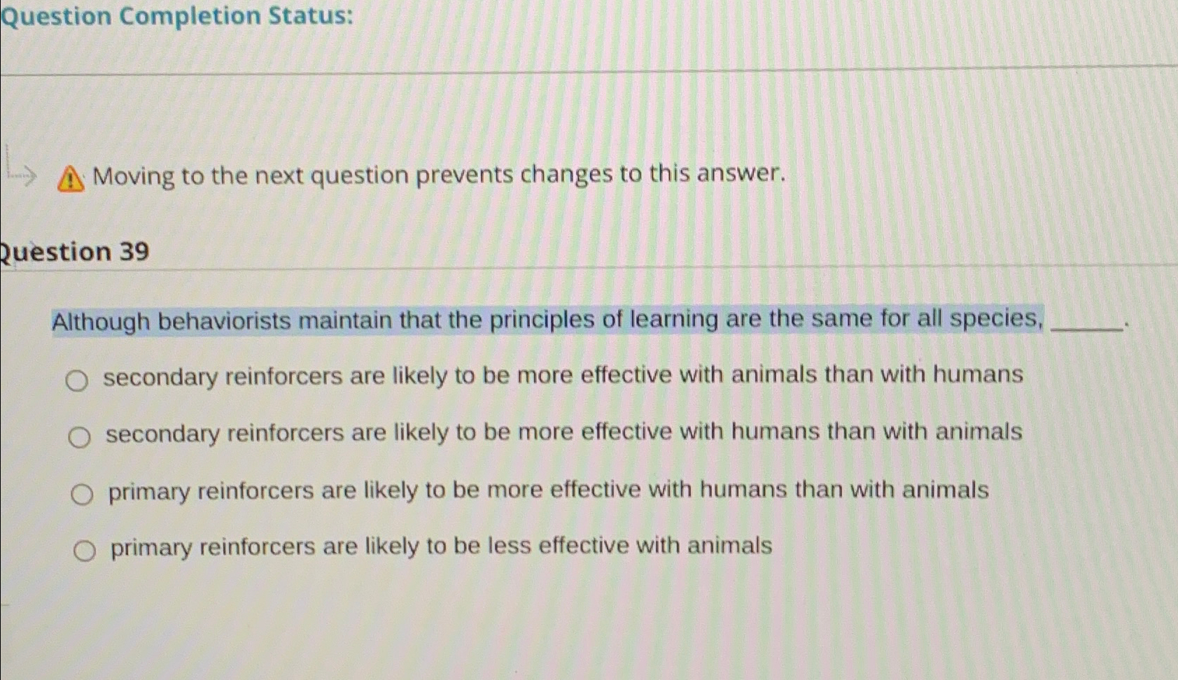 Solved Question Completion Status:Moving to the next | Chegg.com