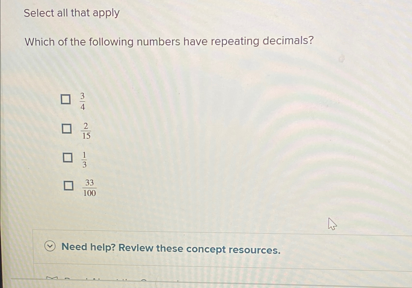 Solved Select all that applyWhich of the following numbers | Chegg.com