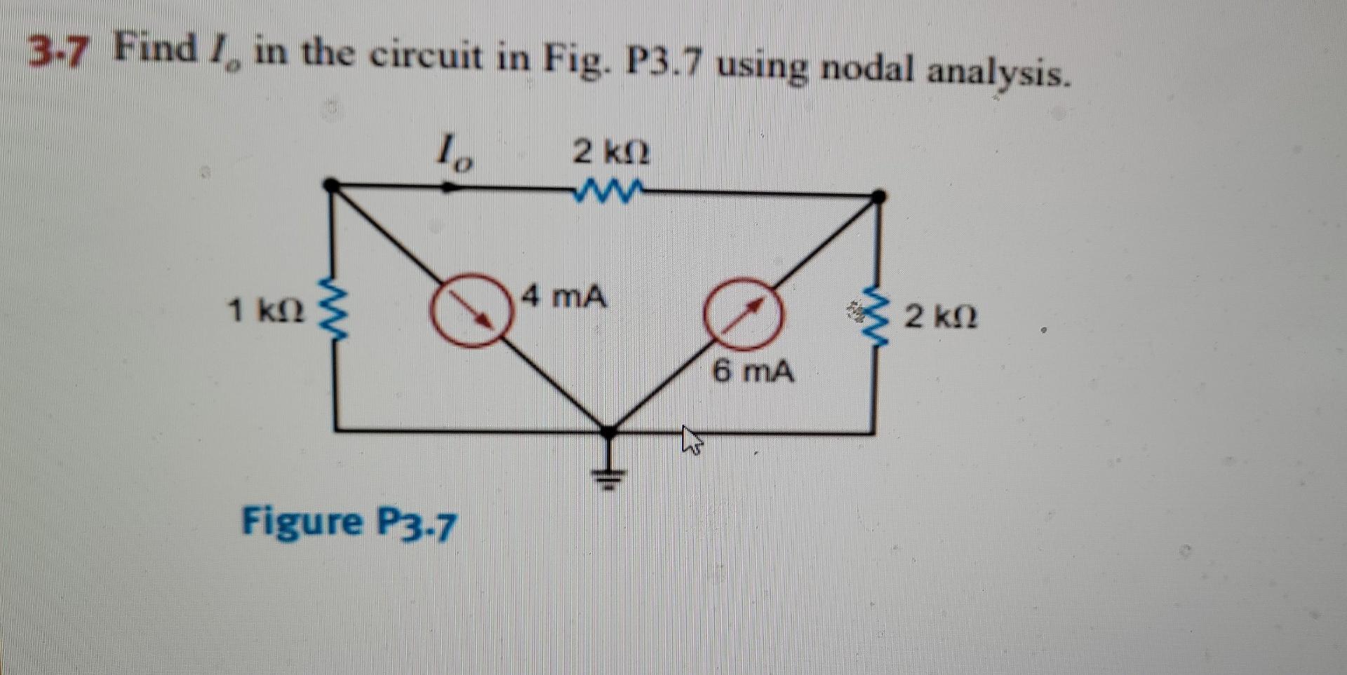 Solved E3.9) (H.W#1] Find V, by using the loop analysis and | Chegg.com