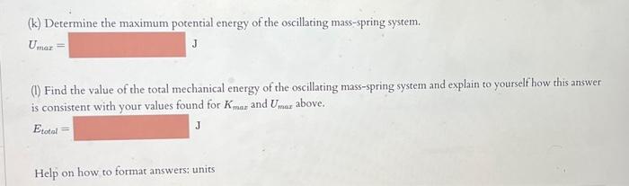 Solved Please review "Lecture 24: Intro to Oscillations" for | Chegg.com